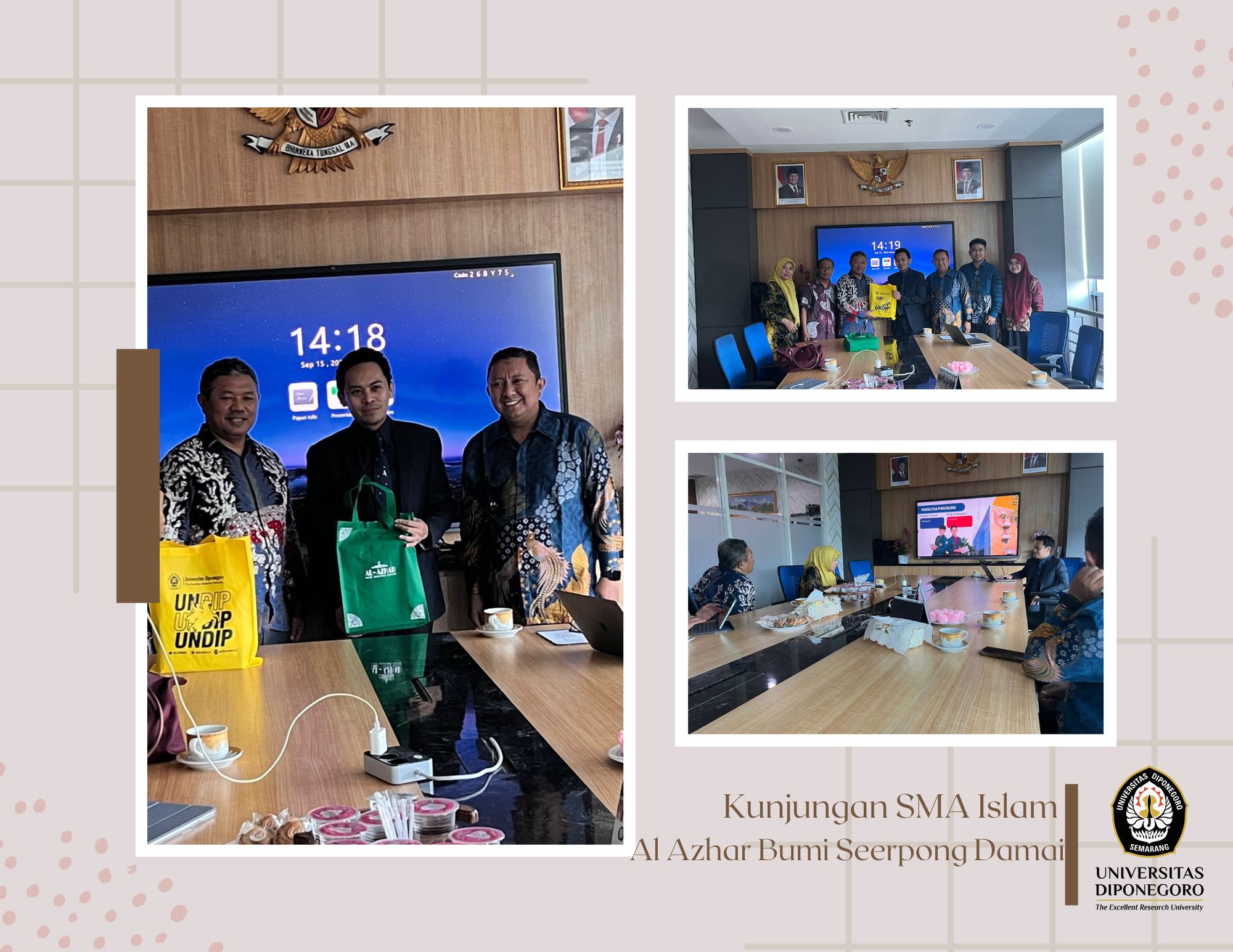 UNDIP Terima Kunjungan Guru SMA Islam Al Azhar Bumi Serpong Damai - LP2MP
